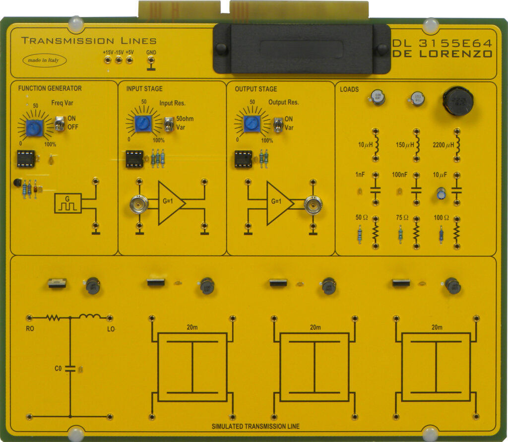 TRANSMISSION LINES - De Lorenzo Training & Didactical Equipment