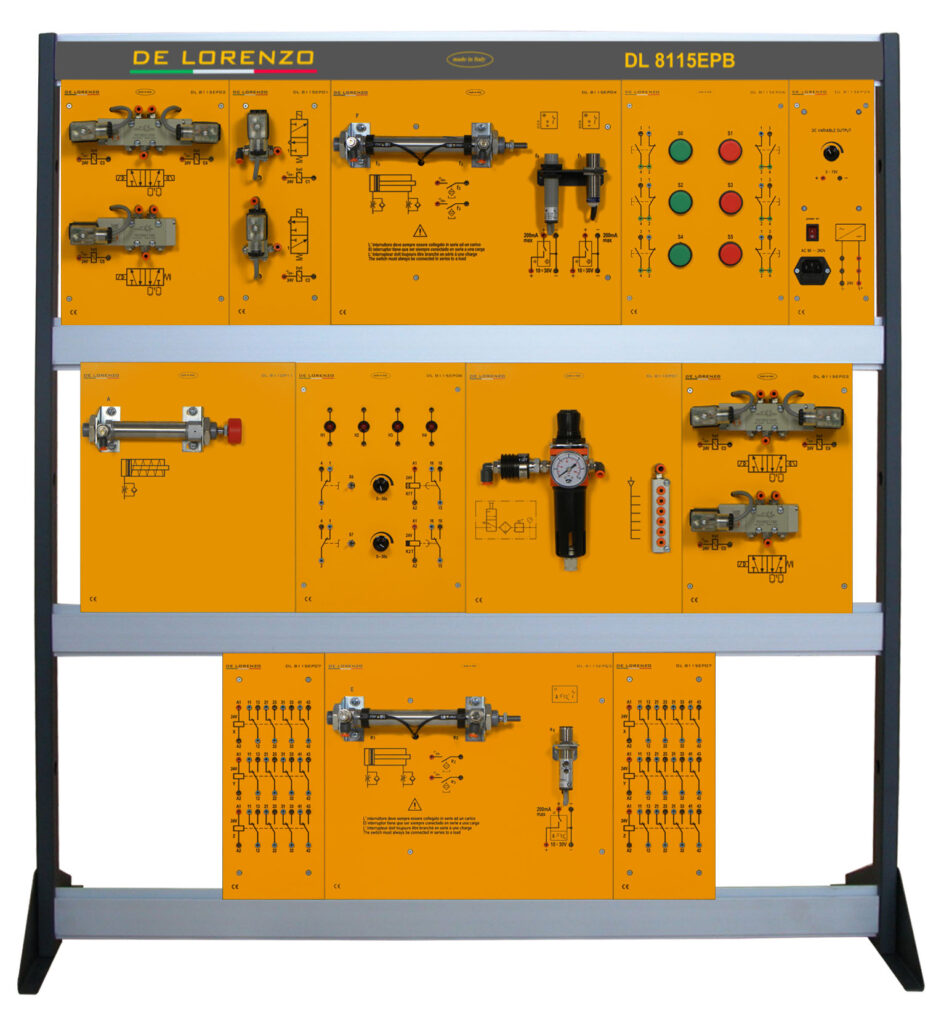 BASIC MODULAR ELECTRO-PNEUMATICS TRAINER - De Lorenzo Training ...