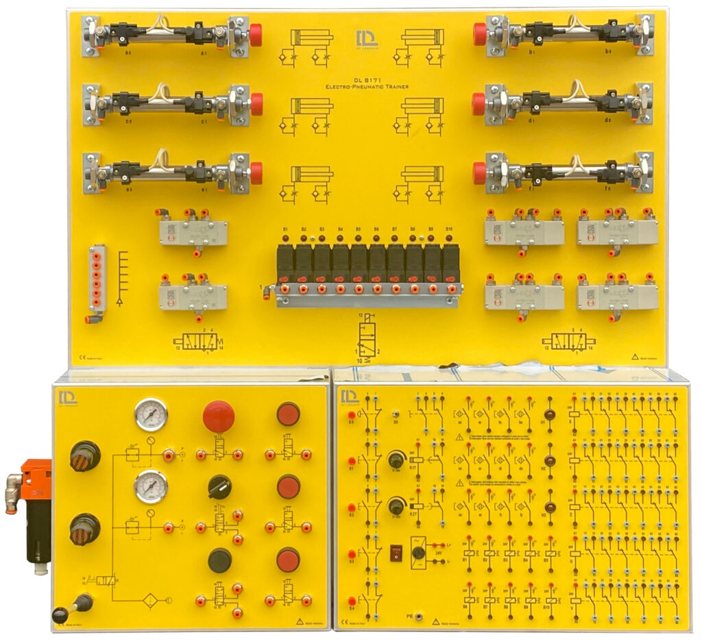ELECTRO-PNEUMATIC TRAINER - De Lorenzo Training & Didactical Equipment